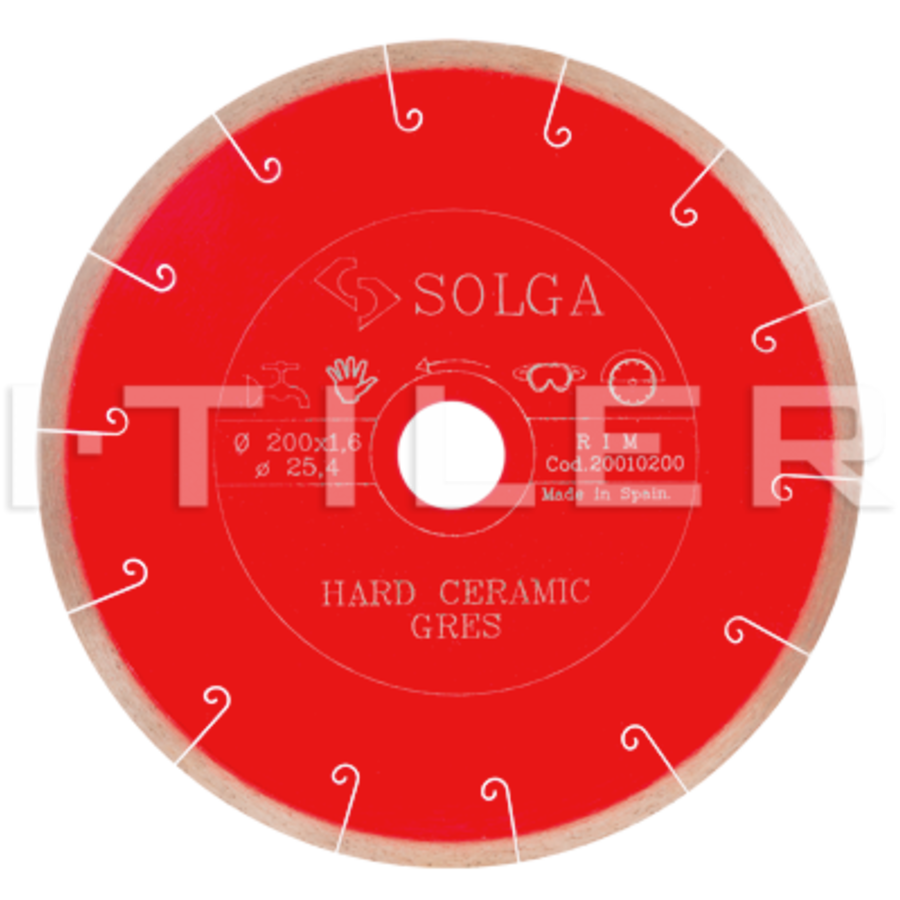 SOLGA Diamant RED алмазный диск 200 * 25,4 * 1,6 * 7