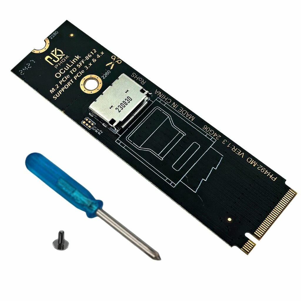M.2 PCIe на SFF 8612 адаптер