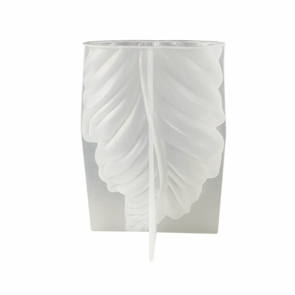 Форма для свечей, Силиконовая форма для ароматических свечей в виде объемных коралловых листьев - 001-3962