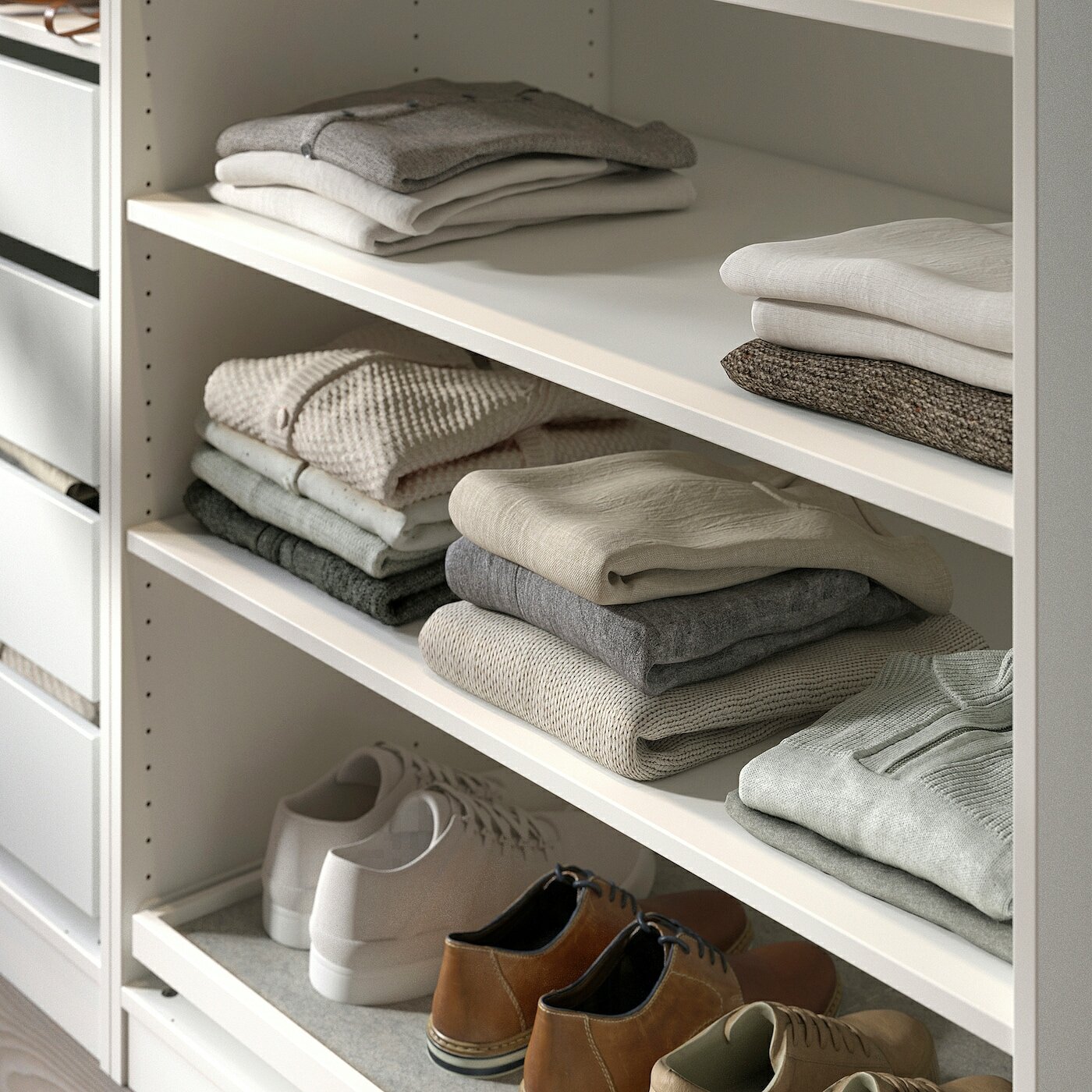 Полка Ikea pax komplement 75х58/2шт/аналог/белый/с полкодержателями — фото 1