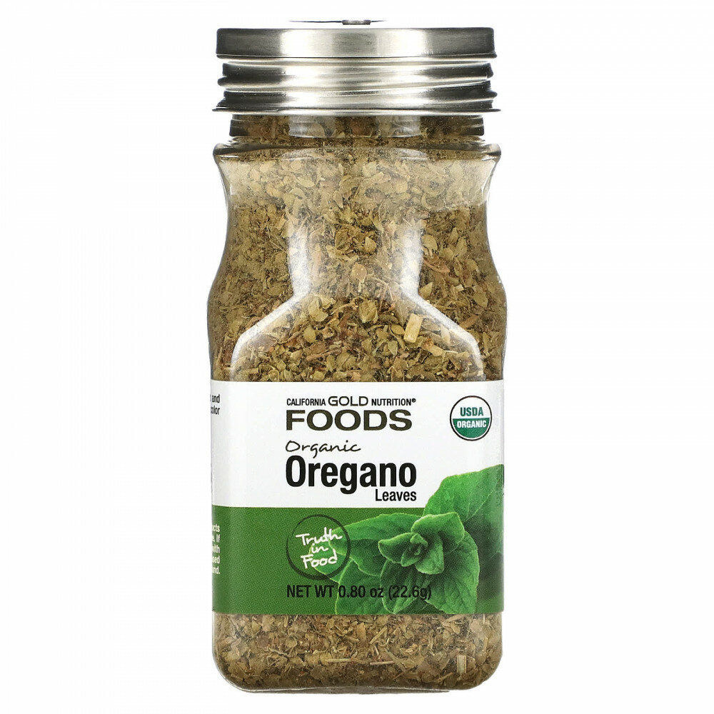 California Gold Nutrition, Foods, органический орегано, 22,6 г (0,80 унции)