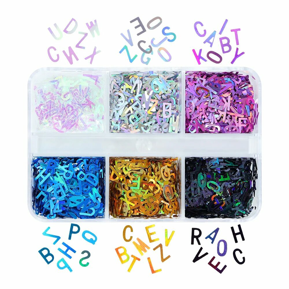 Голографические блестки ADORNOS для эпоксидной смолы 6LSZM-1