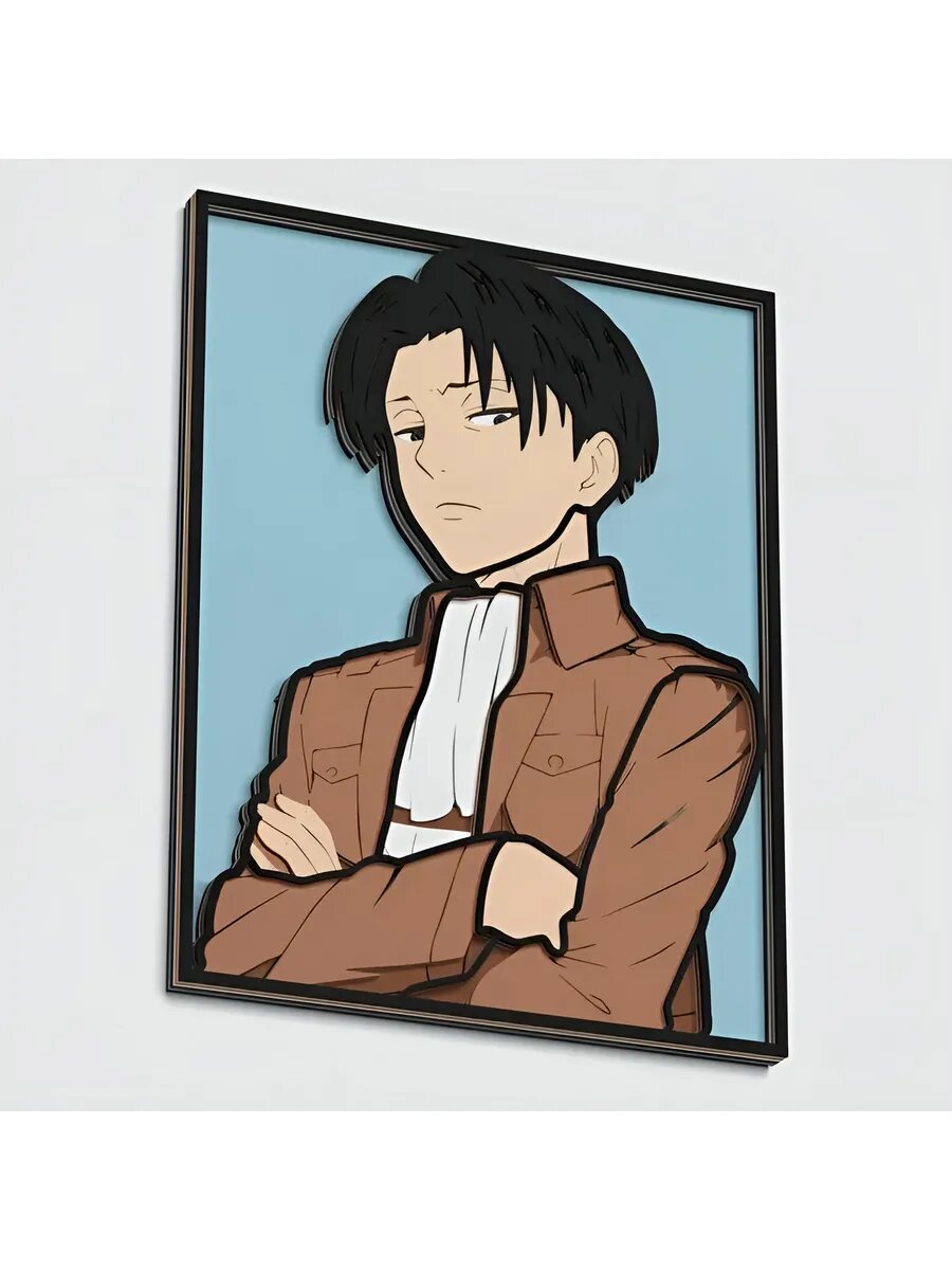 3D Картина по номерам из дерева Леви Аккерман, 23x30 см