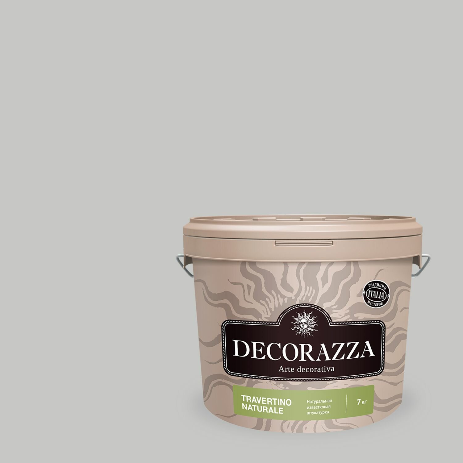 Декоративная известковая штукатурка с эффектом камня Decorazza Travertino Naturale (7кг) TRN 10-11