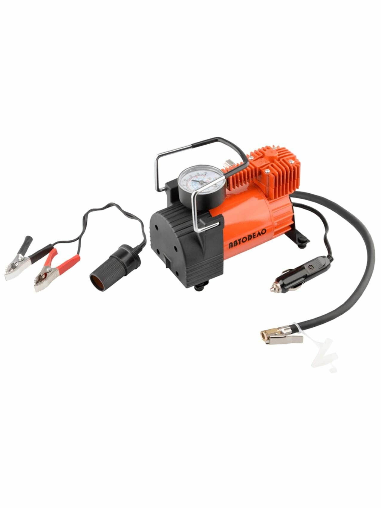 Компрессор автодело автомобильный (40л/мин,12В/180Вт,1цил,10,5 бар) 0.6кг сумка