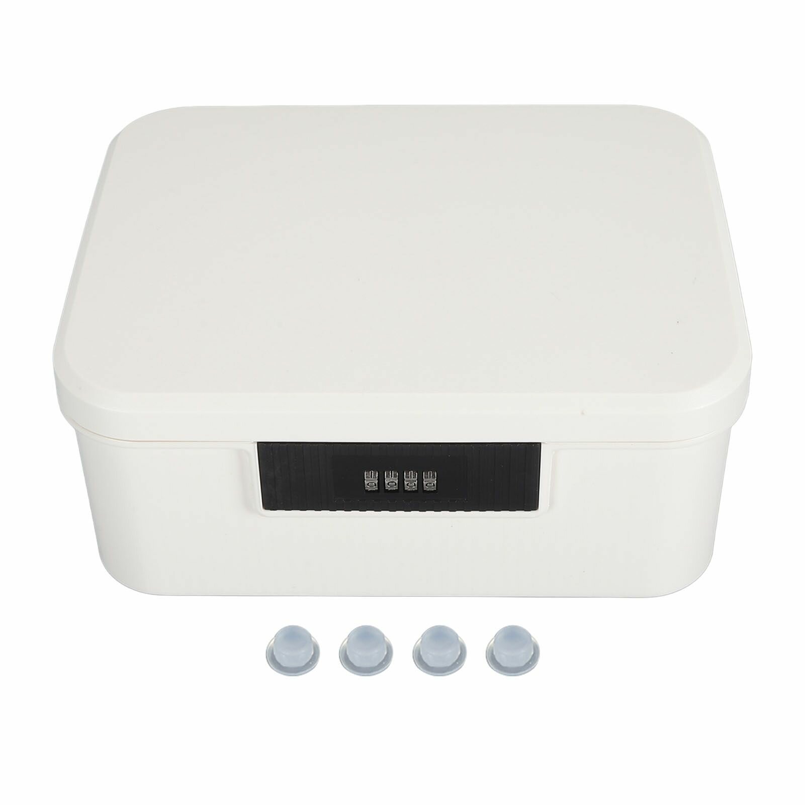 Запираемый сундук для хранения файлов и документов объемом 9 л, двухслойный, с паролем, органайзер, прочный, белый, с защитой от взлома