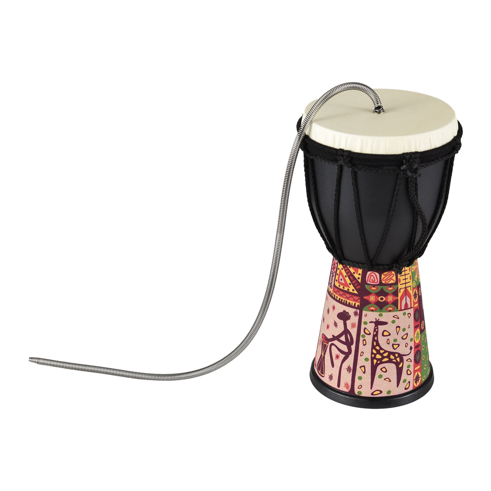 4-дюймовый пружинный барабан с эффектом грома, изготовленный из ПВХ, легкий, портативный, ярко окрашенный, имитирующий звук грома, идеально подходит для больших собраний, спортивных мероприятий и праздников.