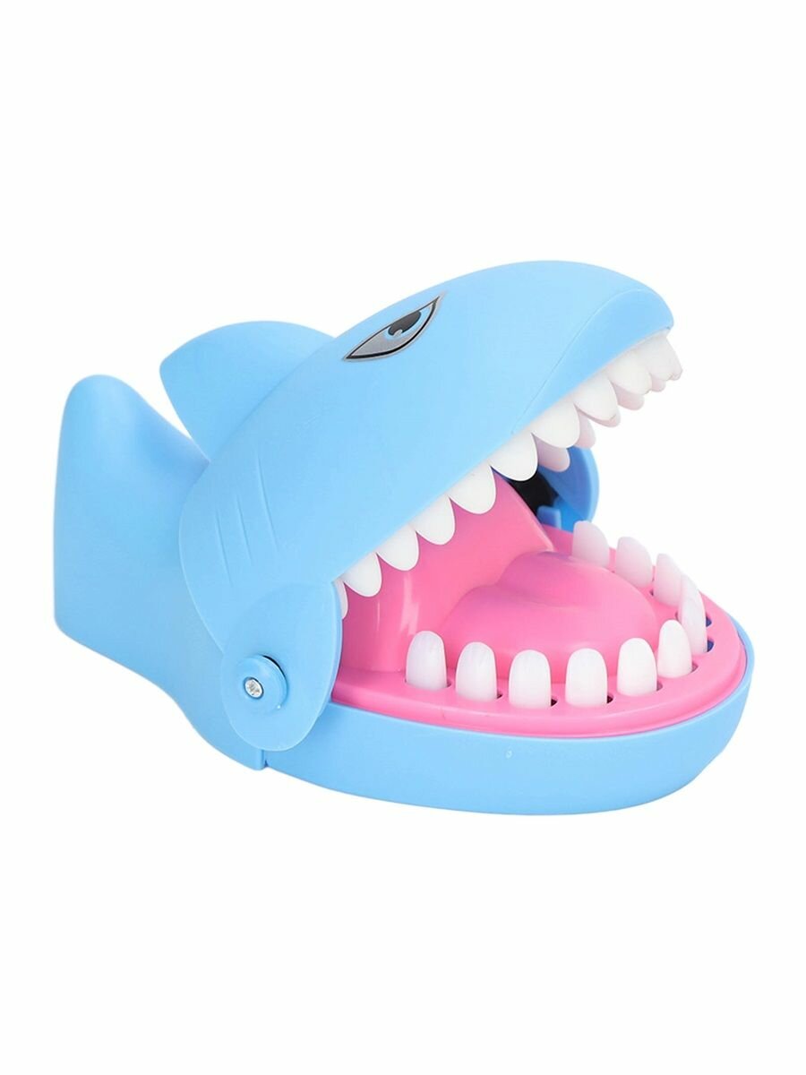 Игрушка для зубов синей акулы, интерактивная пальчиковая игра для снятия стресса для детей и друзей, игры для родителей и детей