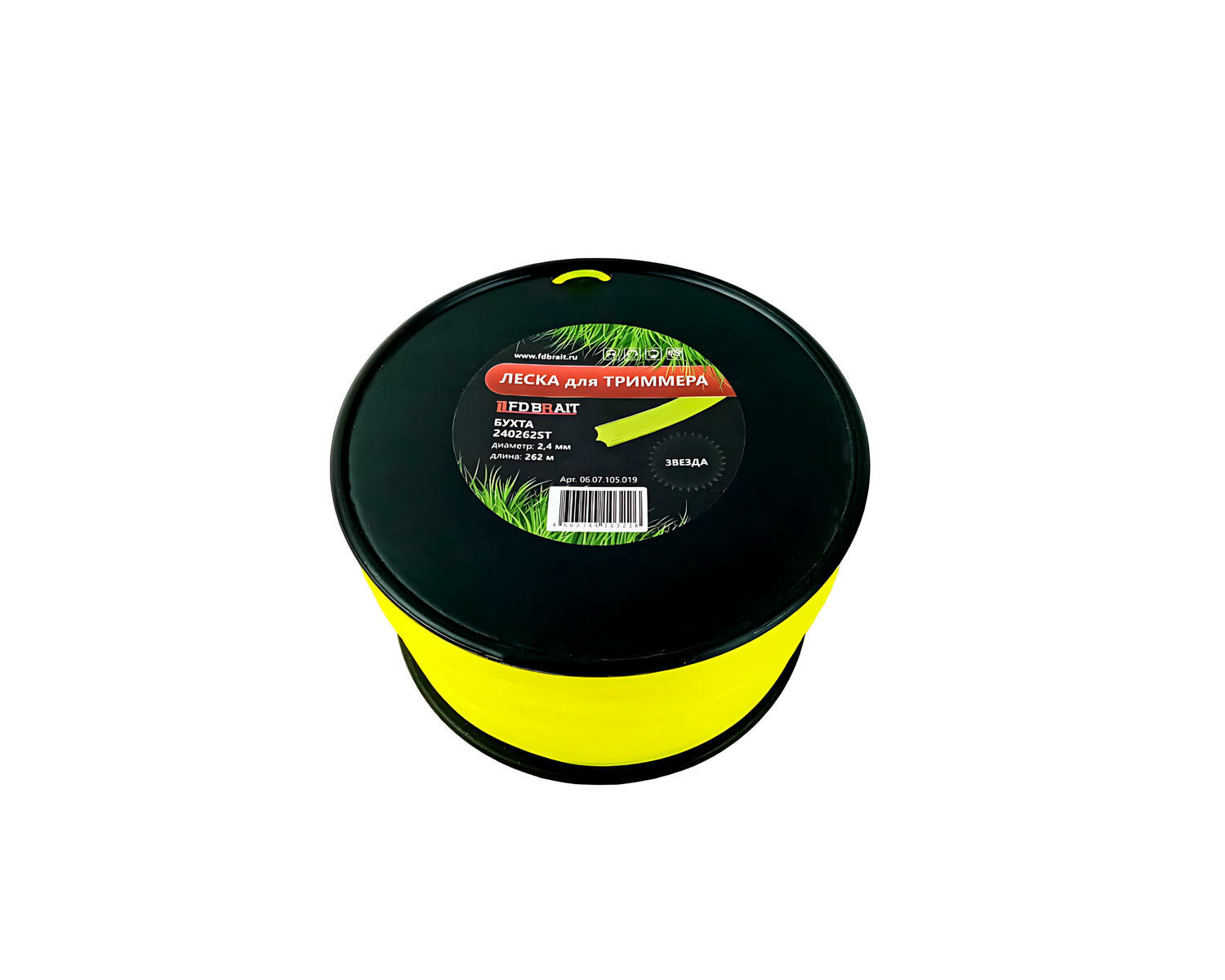 Леска 2.4 мм х 262 м (звезда) BRAIT 240262ST (бухта)