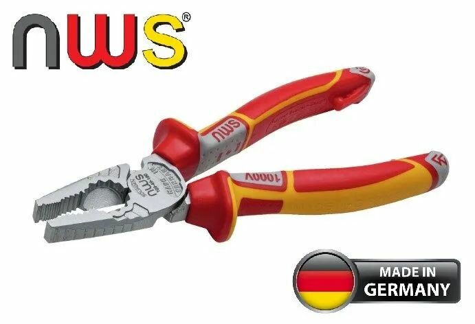 Плоскогубцы диэлектрические 205мм 1000В VDE, NWS 109-49-VDE-205