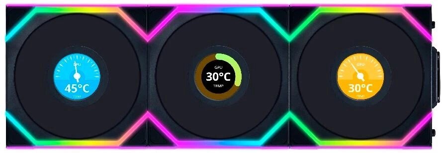 Комплект вентиляторов Lian LI Uni Fan SL Wireless 120 120mm ARGB, 3-pin/molex, 1900об/мин. rpm, (G99.