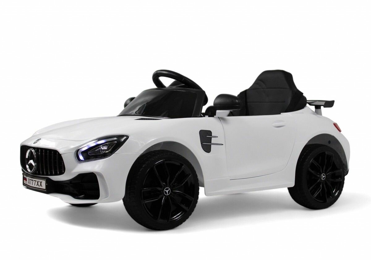 Детский электромобиль Mercedes-Benz RIVERTOYS AMG GT X777XX с дистанционным управлением, одноместный белый