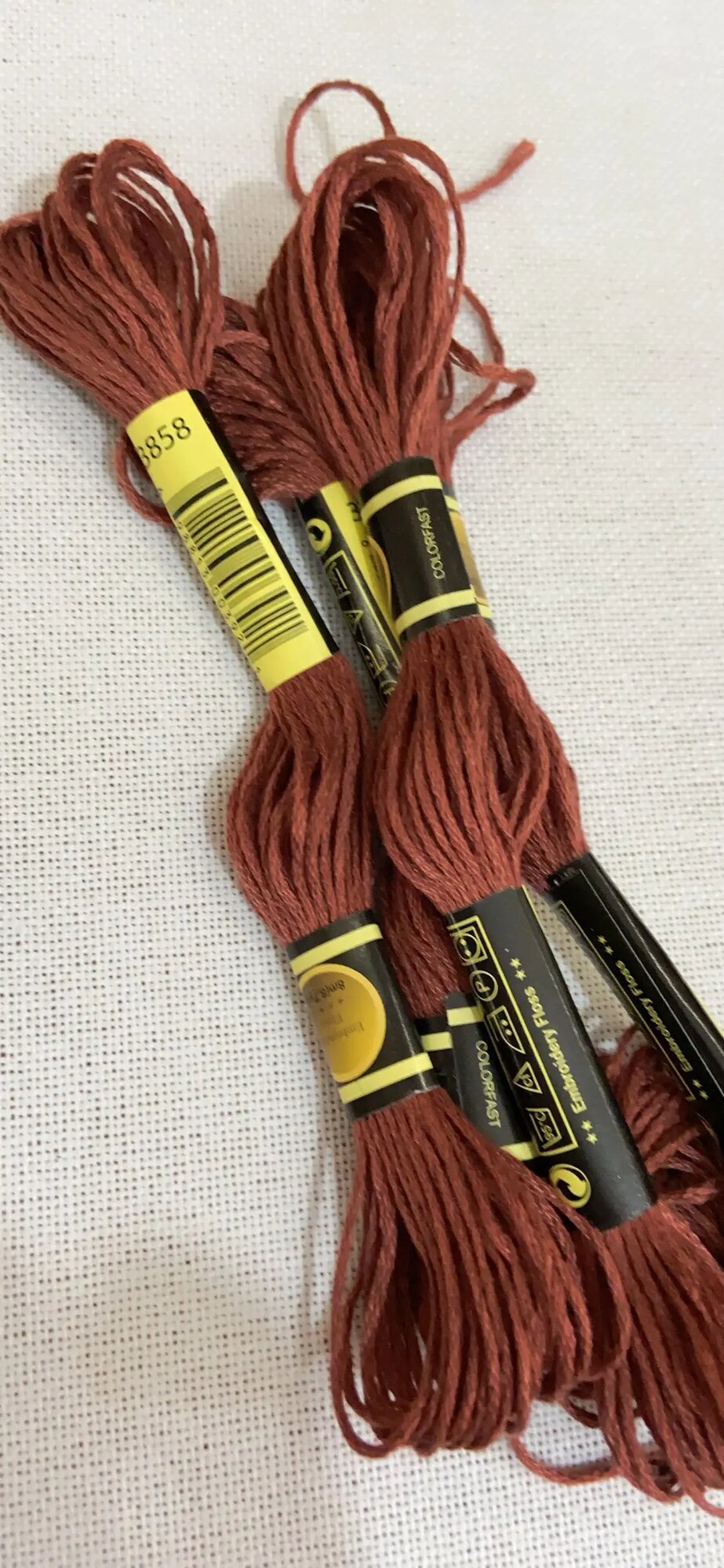 Набор ниток для вышивки DMC 3865 Бордовый, 3858