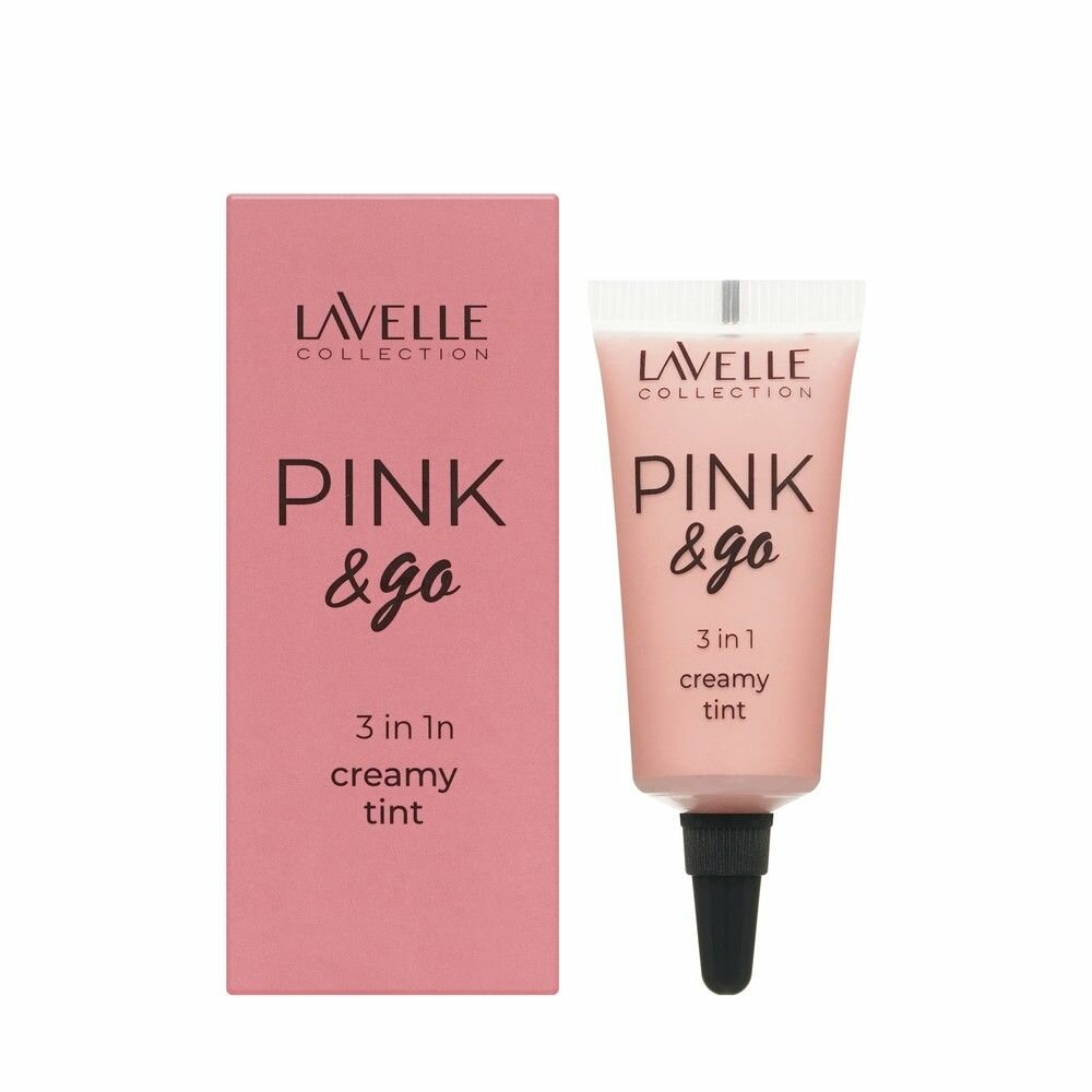 Кремовый тинт для лица и губ Lavelle Pink & Go 3 in 1, Тон 01, 7 мл