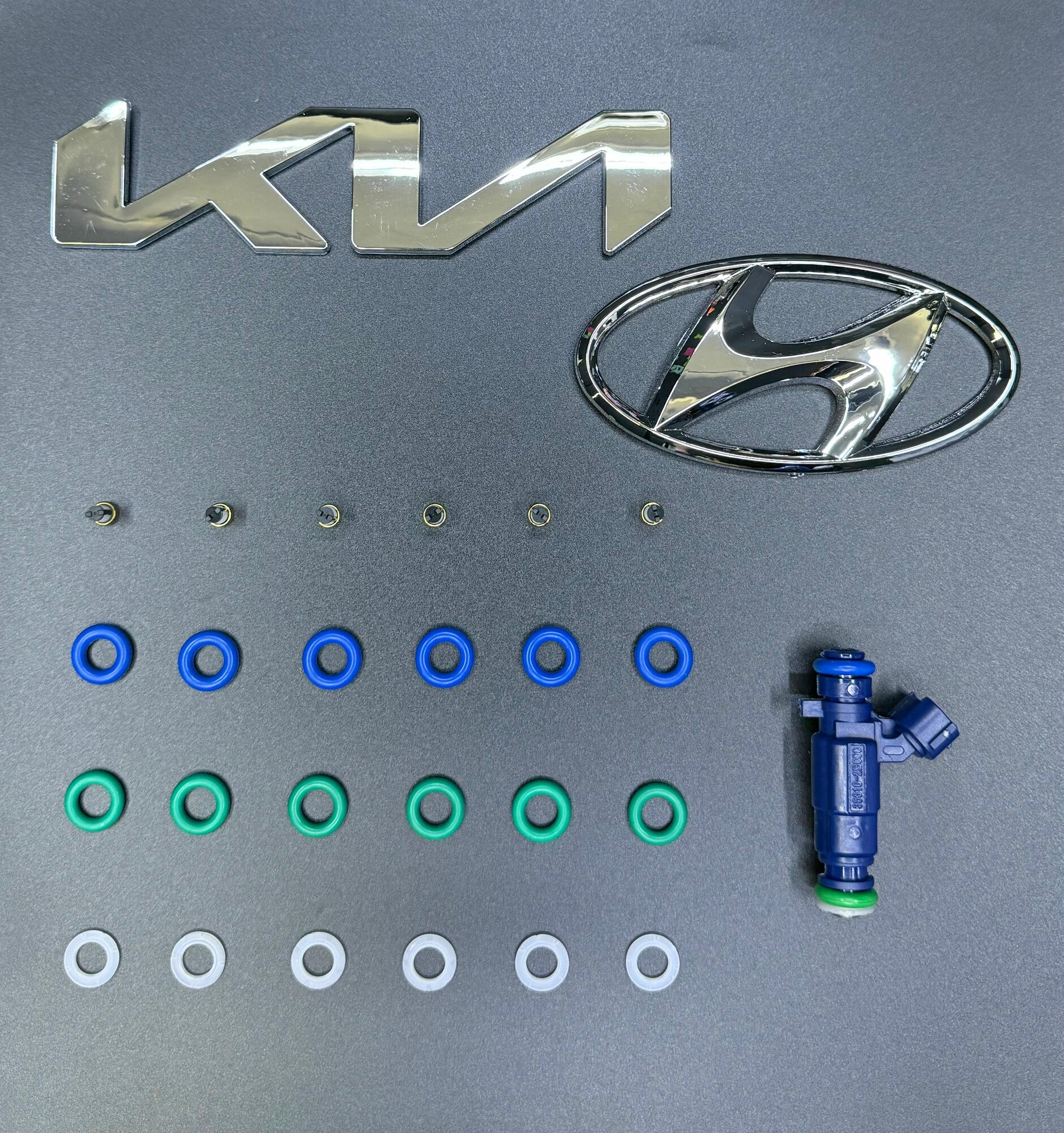 Ремкомплект форсунки. ремкомплект инжектора на 6 штук SANTA FE 2.7