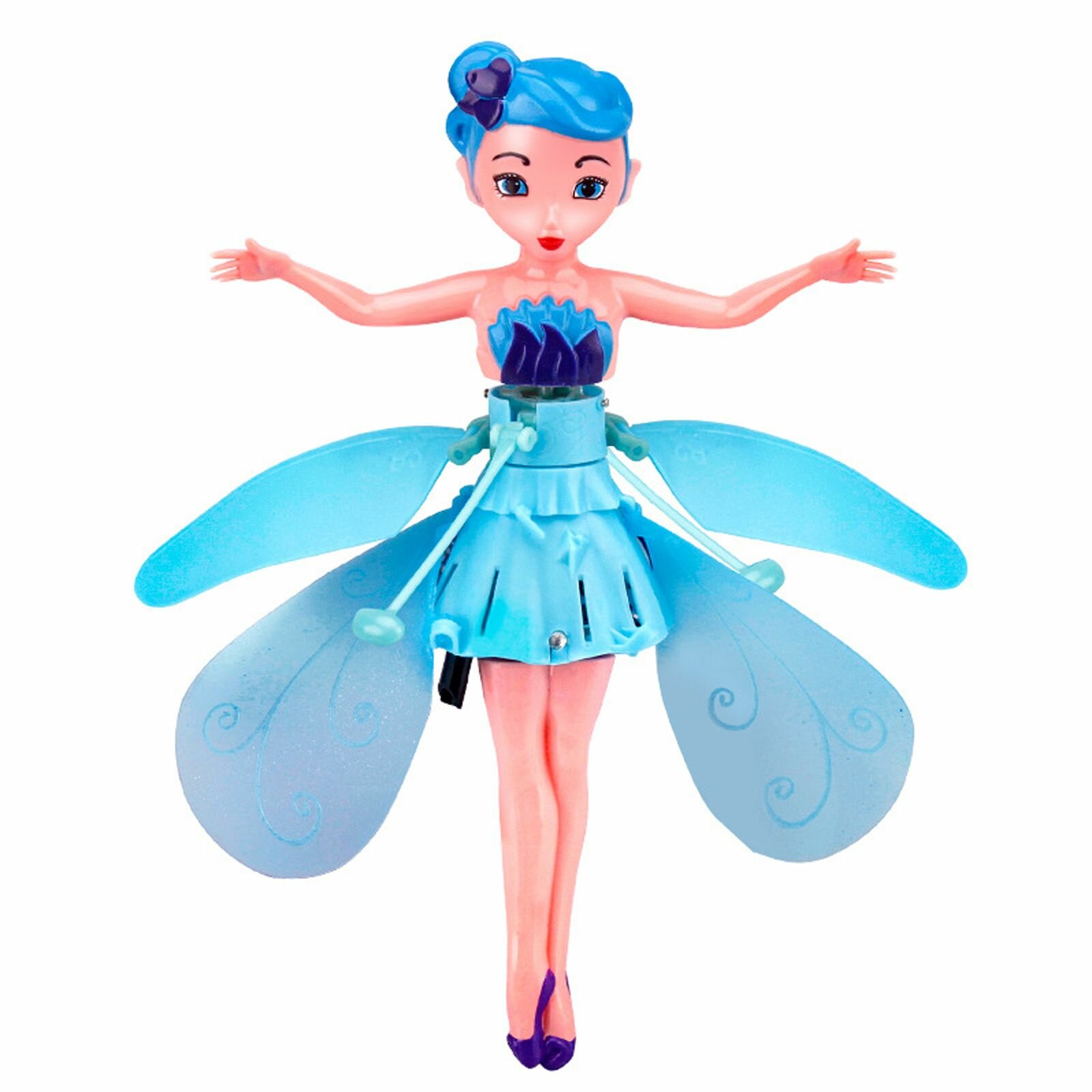 Кукла принцессы Диснея, 18-дюймовая волшебная летающая игрушка принцессы большого размера с эльфом, разноцветные волосы и платье, подарок для девочек