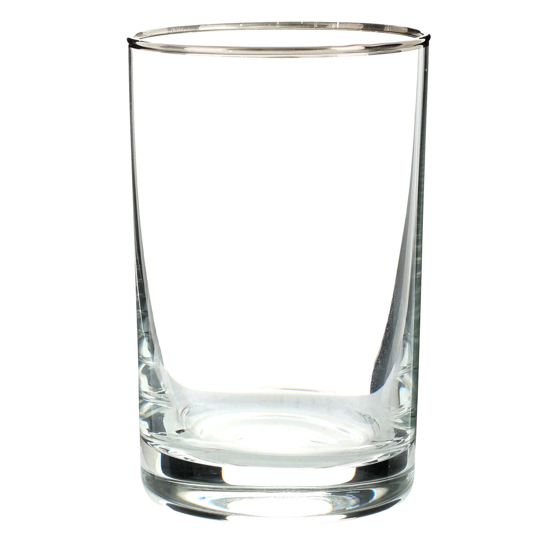 Стакан стеклянный с серебряным кантом