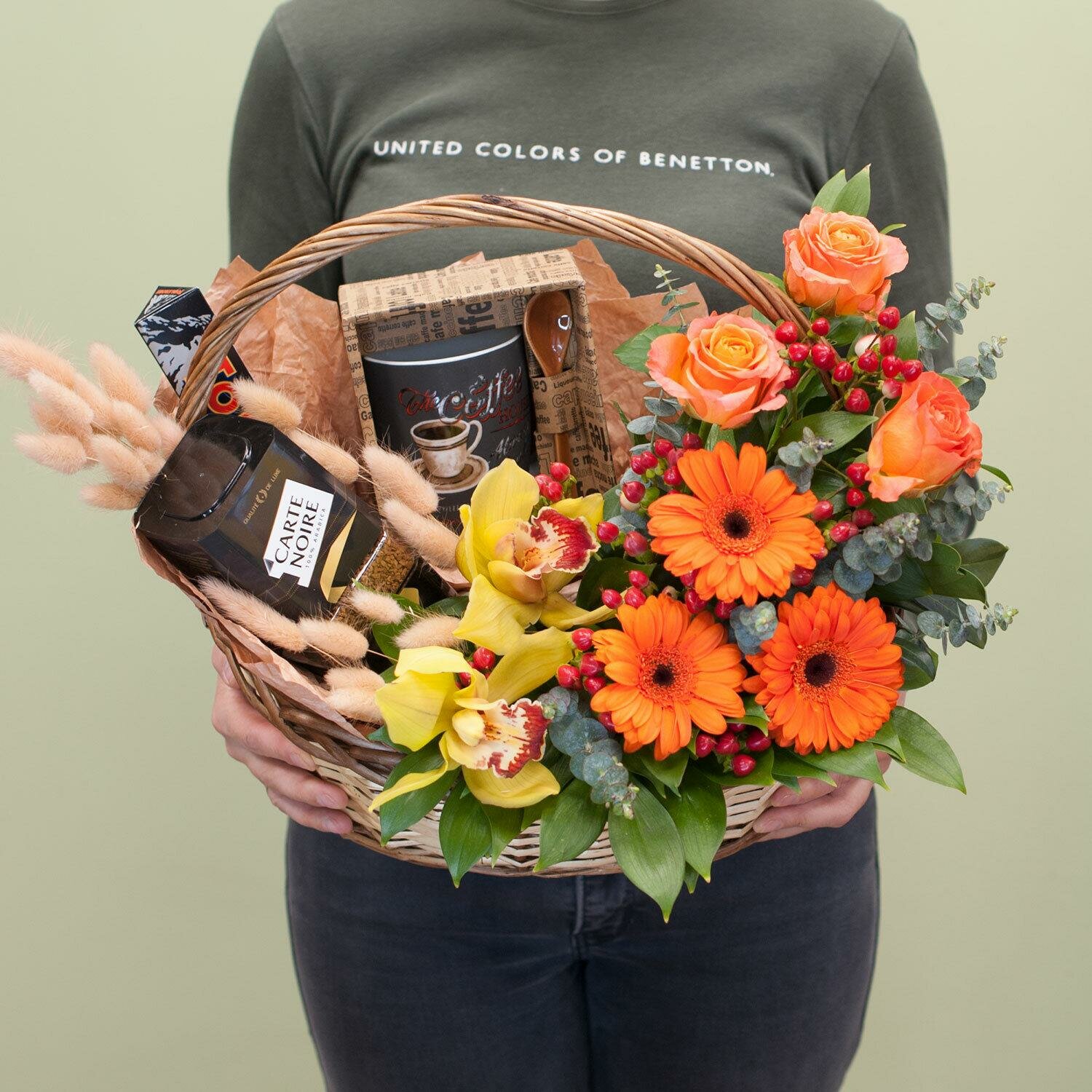 Подарочный набор Charlotte "Кофемания", оранжевый, для девушки, дочки, жены