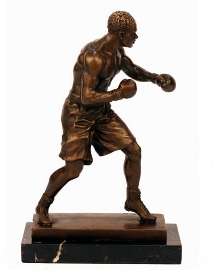 Статуэтка "Боксёр", металл, длина 14 см, высота 22 см, ширина 7 см