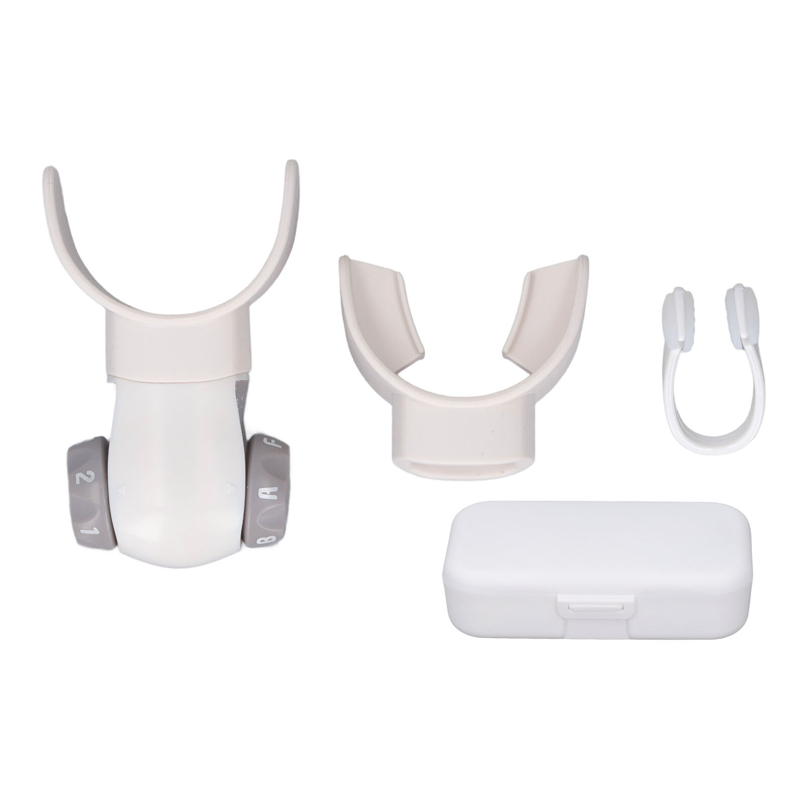 Бежевый тренажер для легких для йоги, плавания, дыхательной тренировки, расширитель, усилитель емкости легких, портативный легкий дизайн для домашнего использования