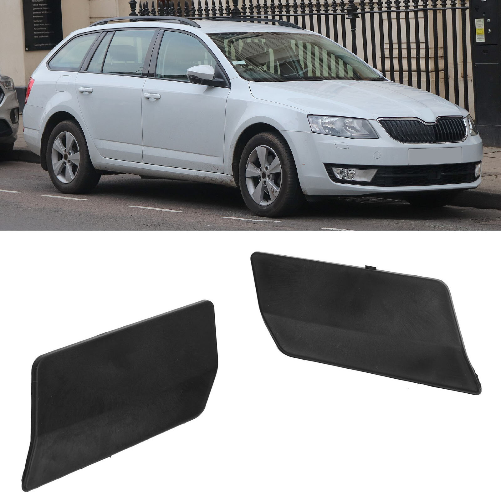 2 шт. крышка очистителя фар автомобиля 5E0955110 левая и правая крышка омывателя фар для Octavia