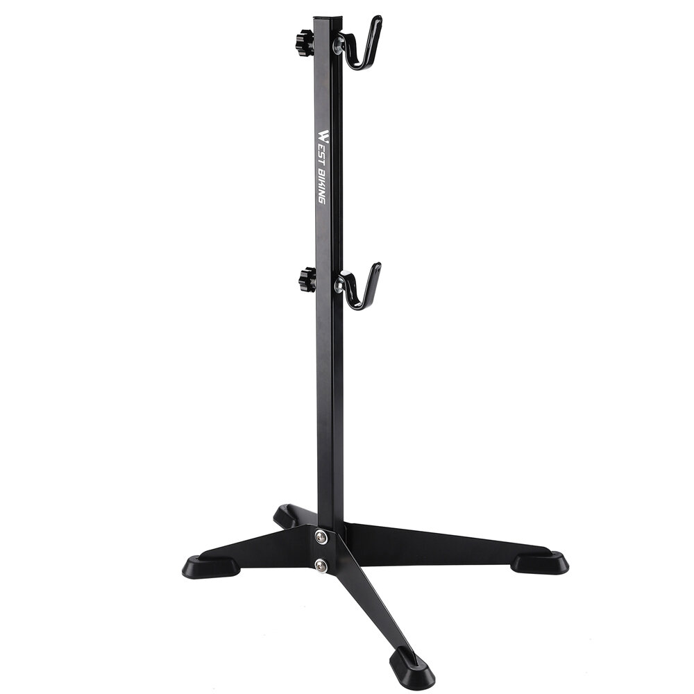 Стойка для велосипеда Стойка для велосипеда Установка для хранения велосипеда в гараже Уголок для велосипеда Поддержка с регулируемой высотой Стойка для обслуживания велосипеда, черный, белый (по выбору), железо, размер изделия (установленный): 680 * 410