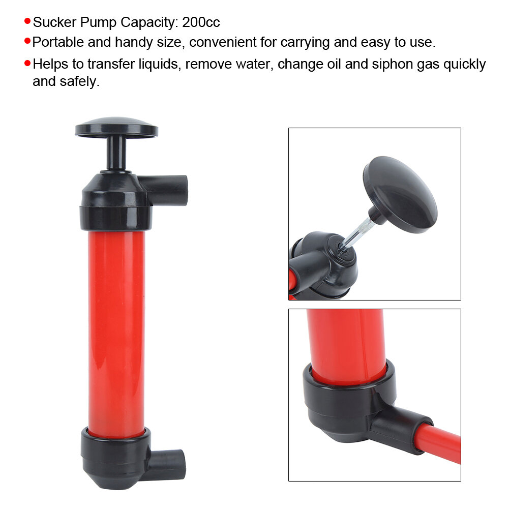 Портативный ручной автомобильный сифонный насос трубчатый маслооткачивающий насос для перекачки жидкого топлива ручные воздушные насосы