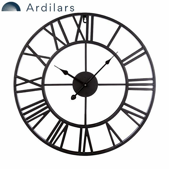 Большие железные бесшумные настенные часы