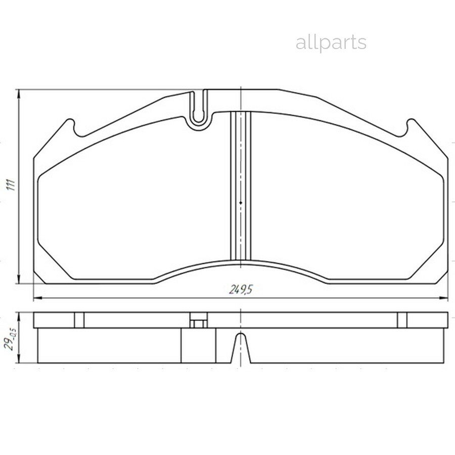 DAFMI D408 Колодка торм. грузовая Dafmi "HD" D408 к-т Volvo 9700,9900, B, ECLIPSE, FH, FL, FM; PLAXTON ELITE