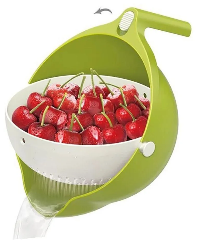 Дуршлаг круглый, диаметр 18 см / дуршлаг с чашей / миска дуршлаг