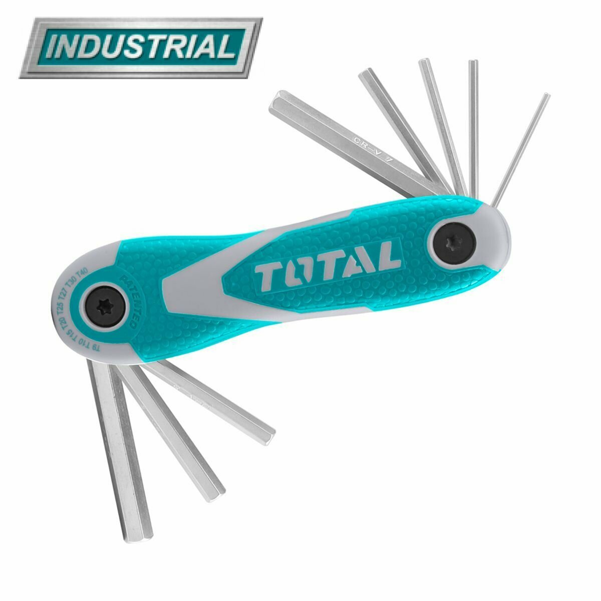 Набор ключей шестигранных складной 2-8 мм TOTAL THT1061826 (8 шт)
