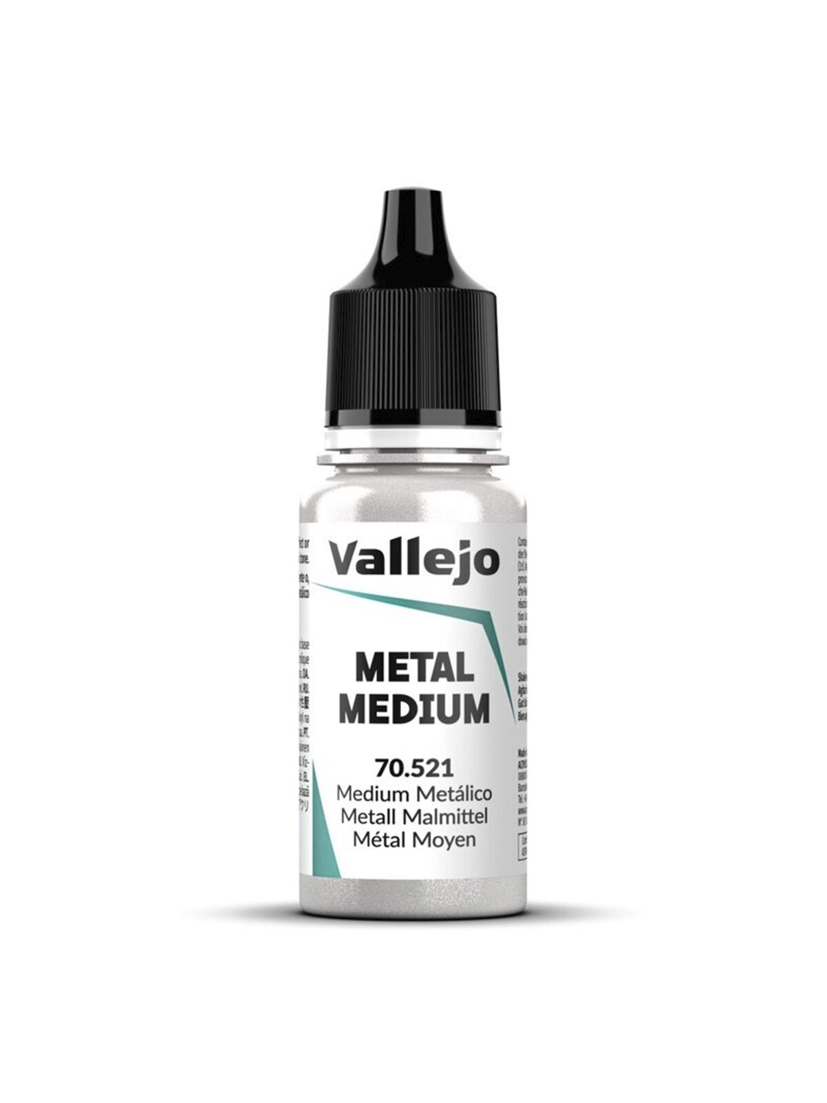 Жидкость-медиум для акриловых красок Vallejo - Metal Medium 70521, 18 мл