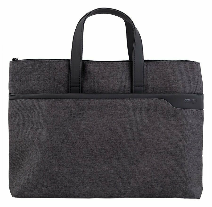 Папка-портфель Deli 63750GREY 1 отделение, материал терилен, цвет серый