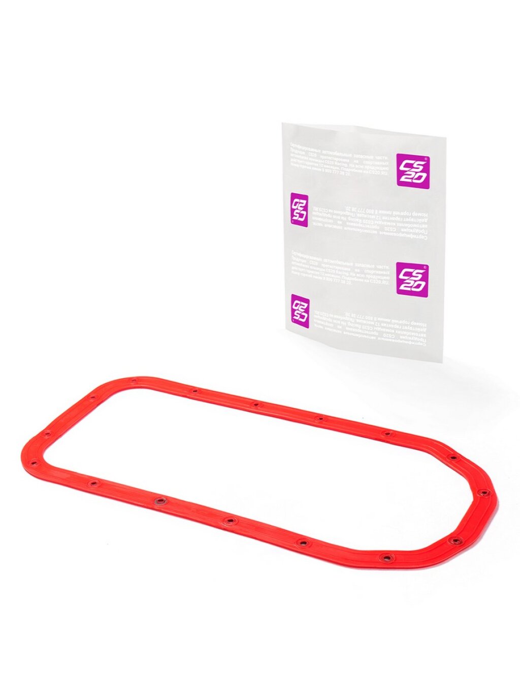 Прокладка поддона 2108 (с металлическими шайбами) "CS-20" красный DRIVE