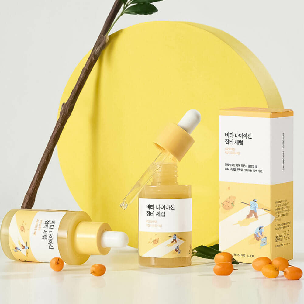 Осветляющая капсульная сыворотка с ниацинамидом Round Lab