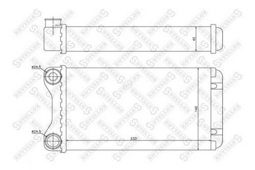 Теплообменник отопление салона audi a4 Stellox 10-35102-SX Vag: 8E1820031 Audi A4 (8e2 B6). Audi A4 (8ec B7). Audi A4