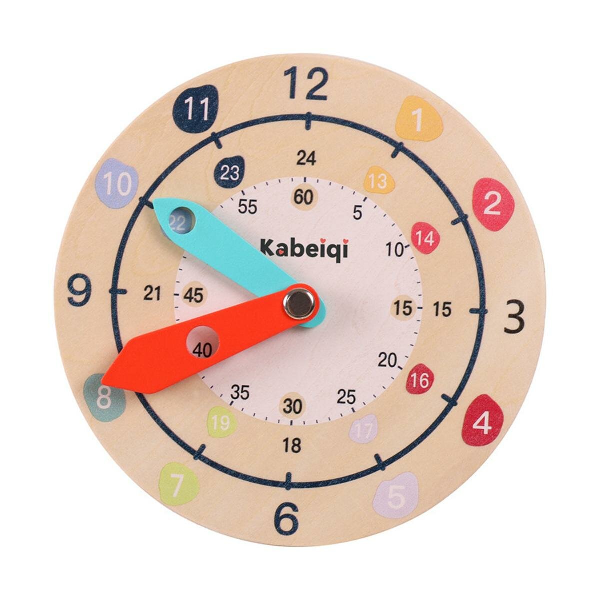 Игрушка-часы Childrenworld, трехслойные детские часы-счётчики, раздвижные пазлы, деревянная игрушка