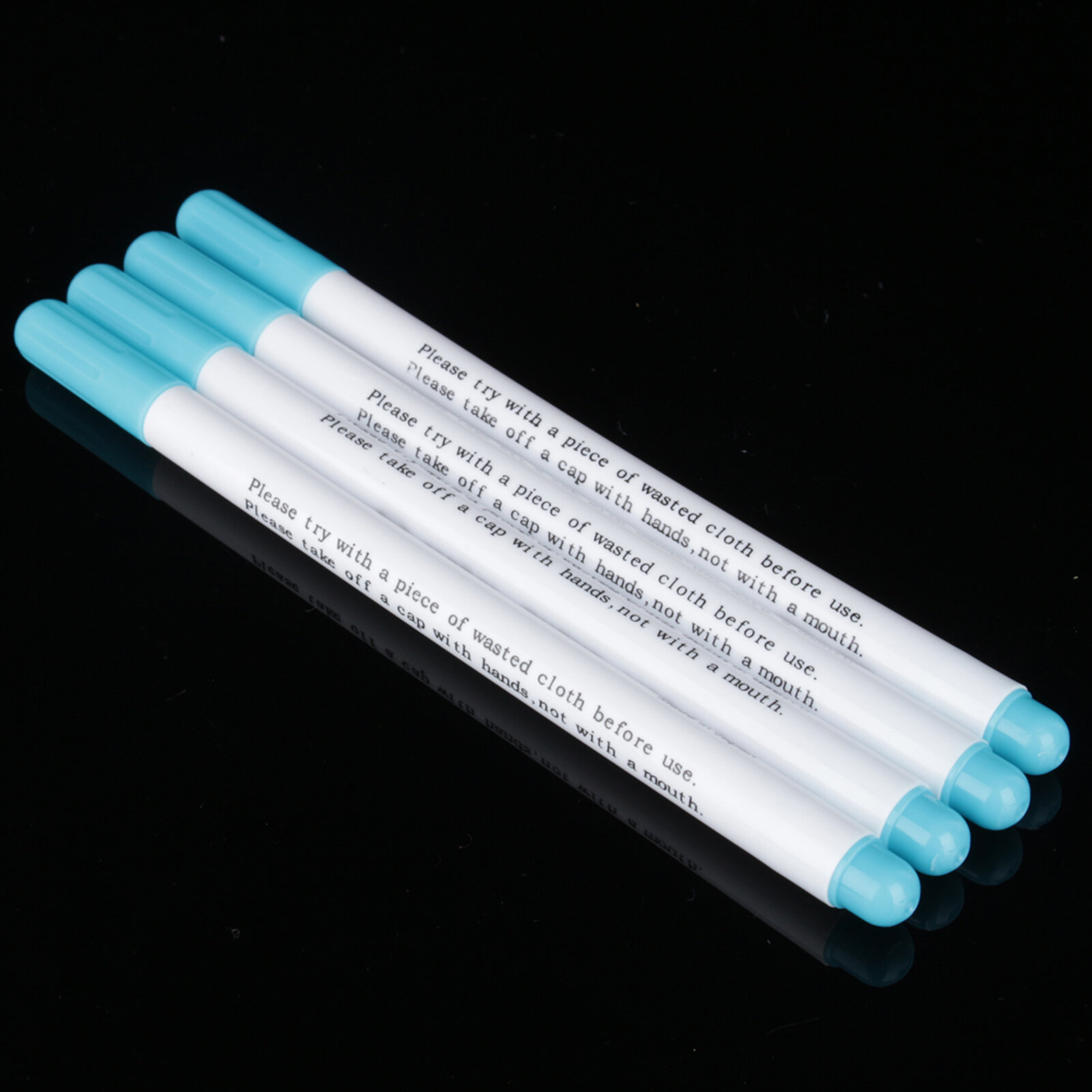 4pcs Stitch маркеры растворимая поперечная стежка вода стиральная ручки нагрузка на чернила маркировка маркировки