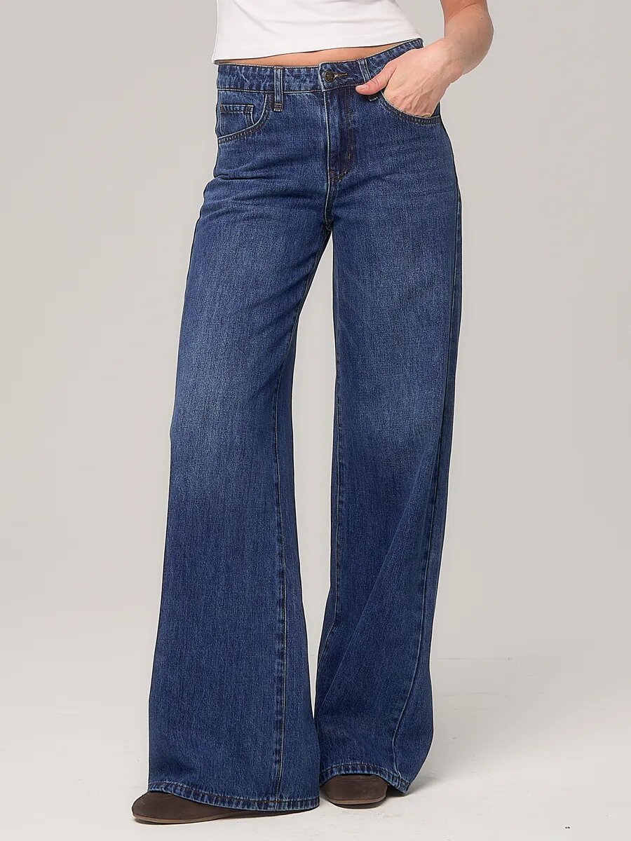 Джинсы широкие 