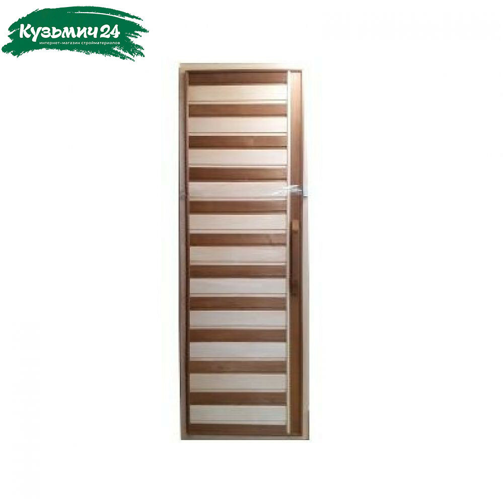 Дверь массив термолипа комбинированная 1900 мм, 1 шт