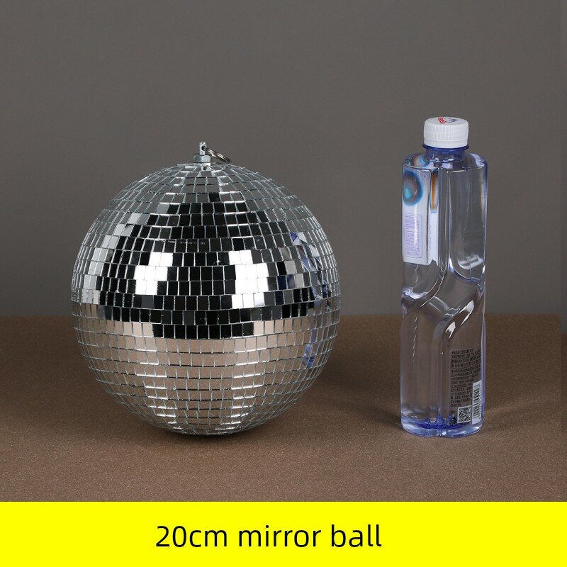 Зеркальный шар для свадебной лазерной дискотеки, отражающий свет, декоративный серебряный шар, диско-шар, реквизит для