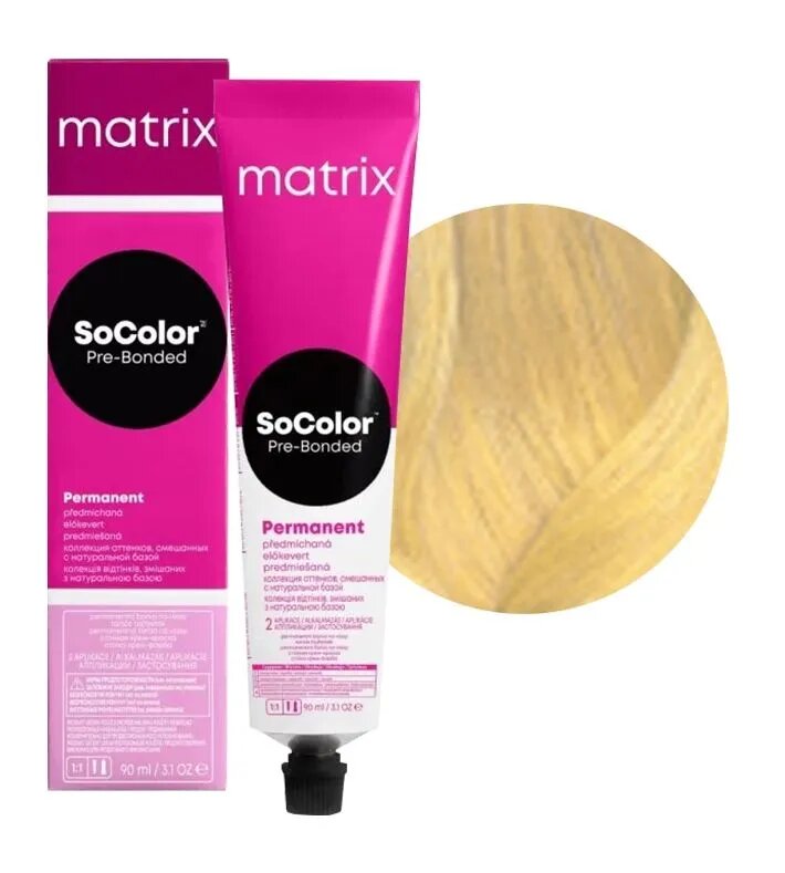 Краска для волос Matrix Coloring Hair SoColor Pre-Bonded, Перманентная краска для волос с бондером, 11N