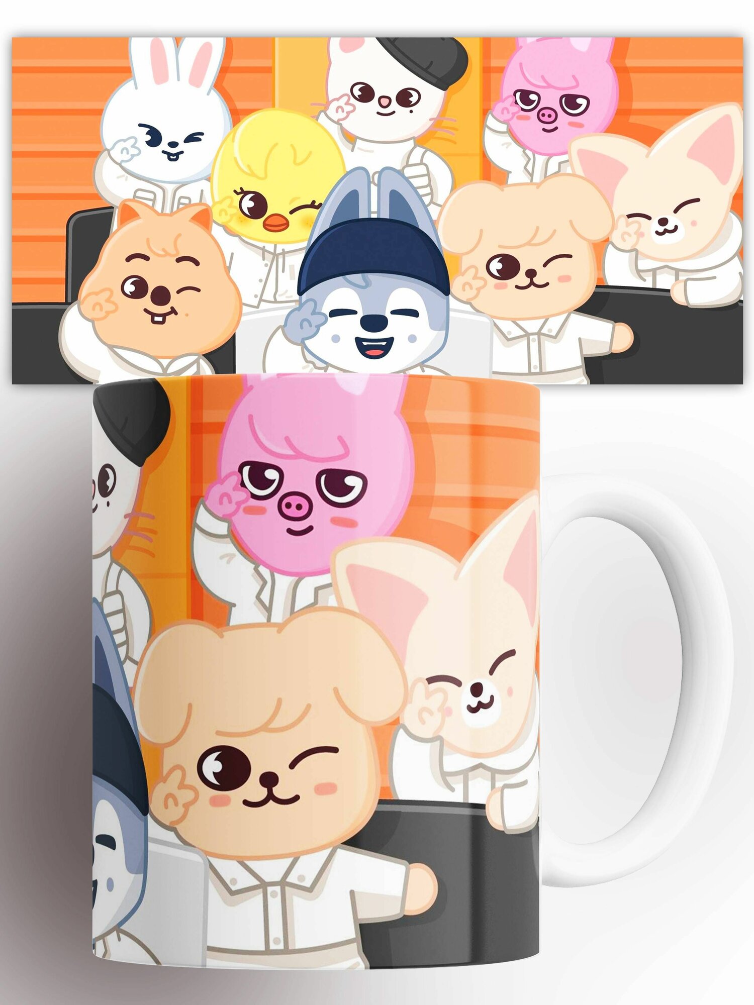 Кружка Стрей Кидс Stray Kids K POP SKZOO 330 мл