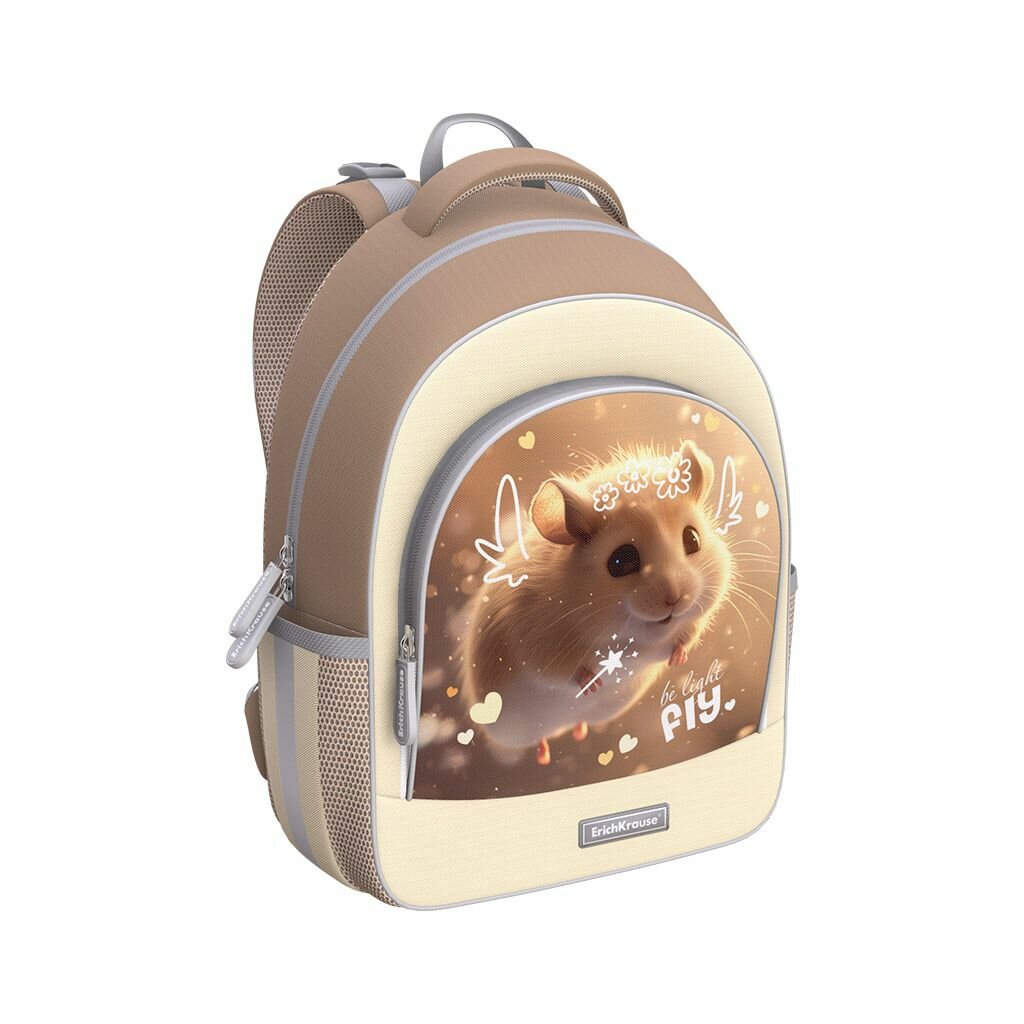 Рюкзак школьный ЭргоЛайн Флаффи мягкий 280x390x140мм 15л Erich Krause