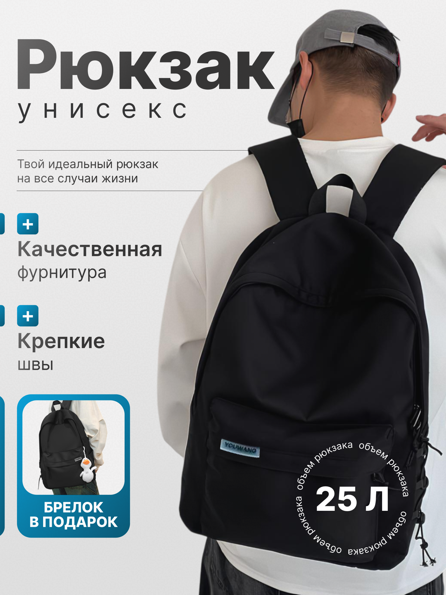 Рюкзак, рюкзак мужской, рюкзак женский, рюкзак городской универсальный, для ноутбука