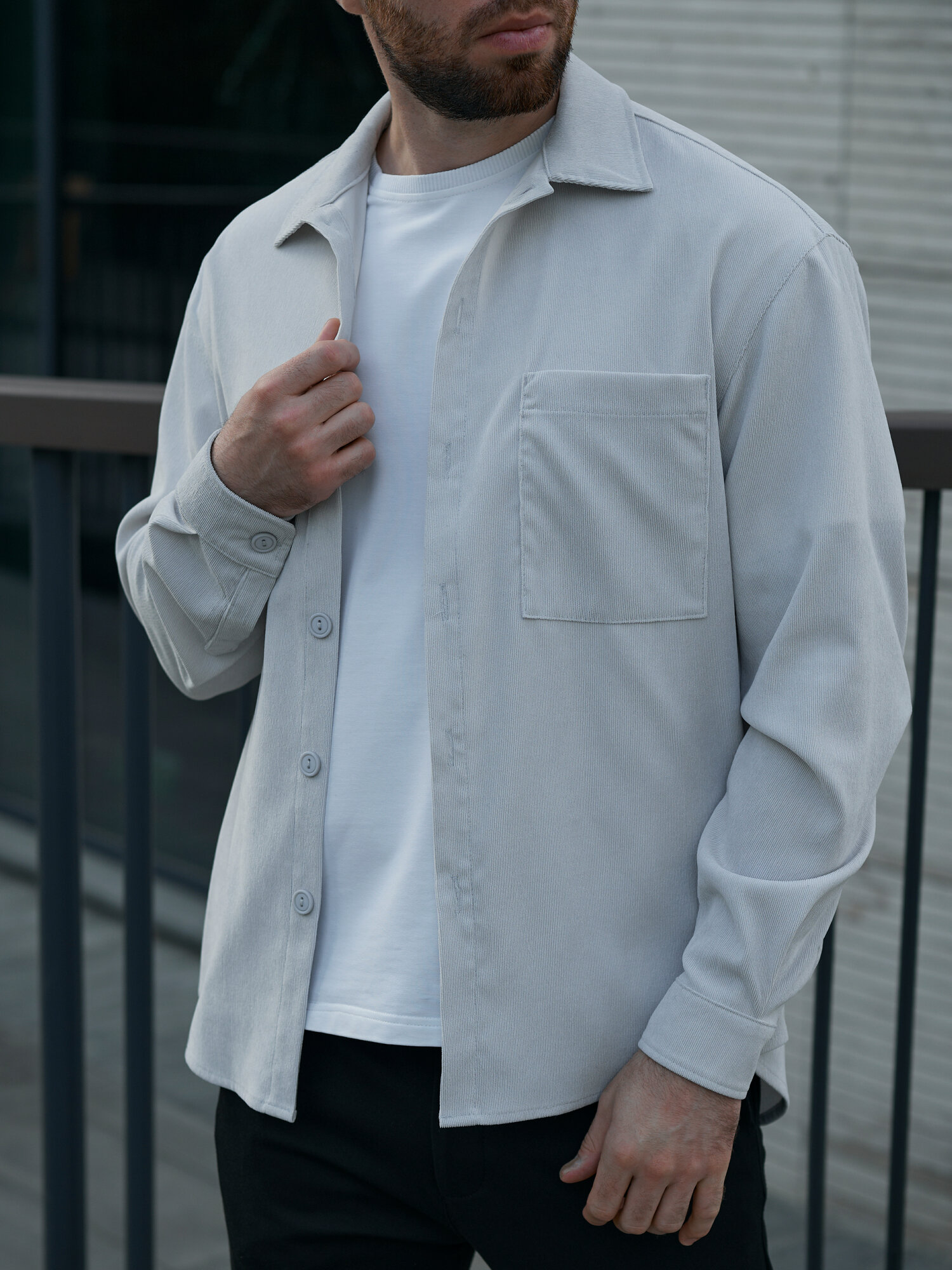 Рубашка микро вельветовая