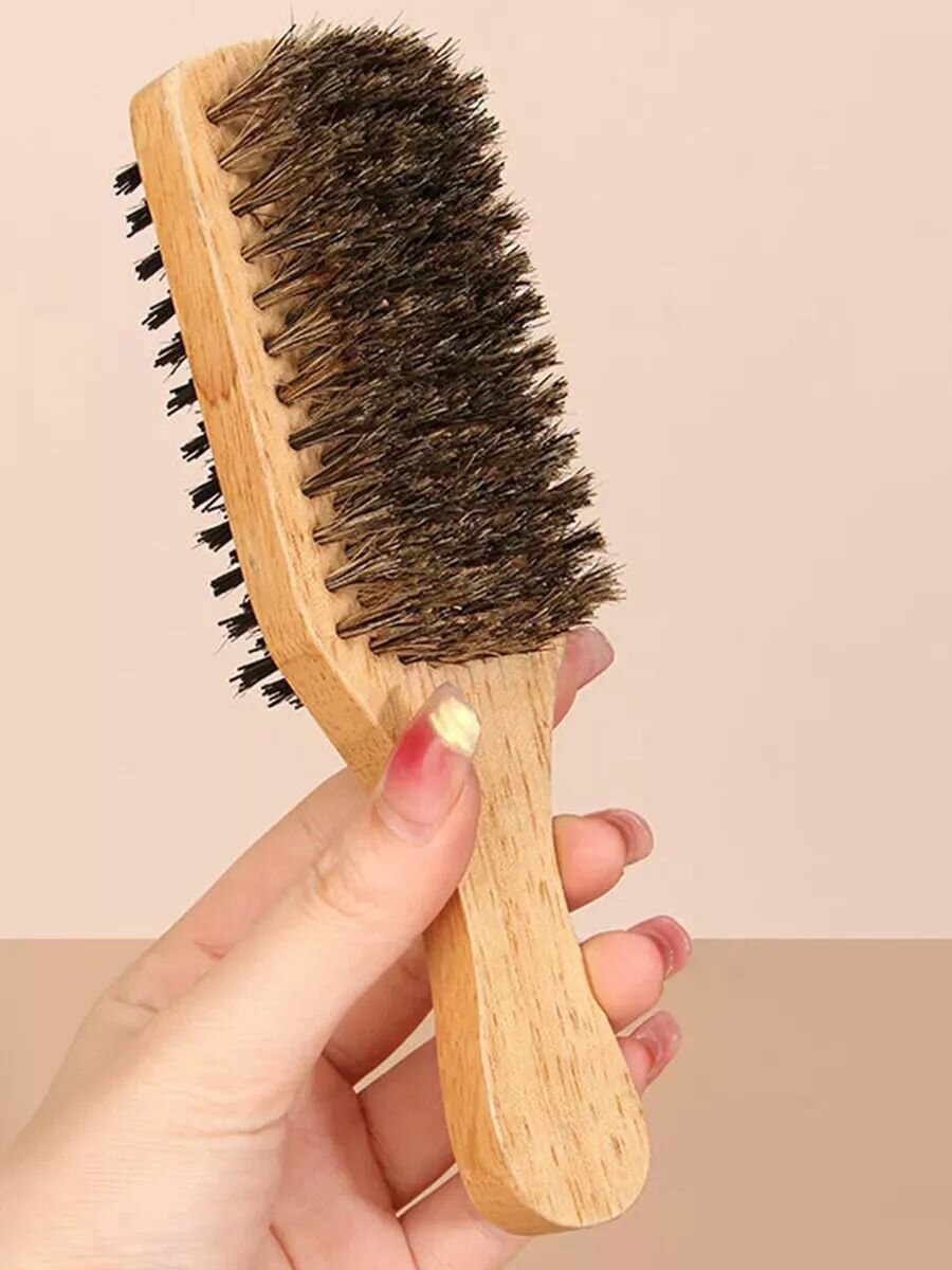 Щетка для бороды и усов натуральная средней жесткости