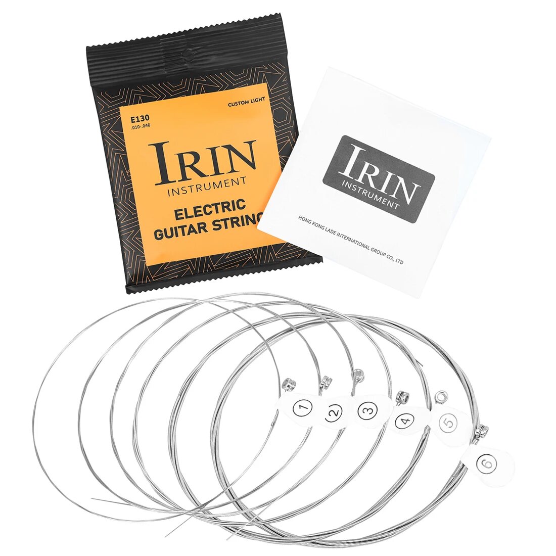 Струны для электрогитары IRIN E139 серебристые