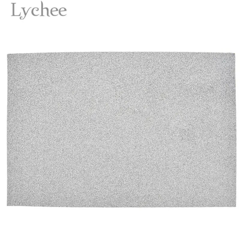 Блестящий фетр Lychee Life 21x30 см для рукоделия Серый, 1