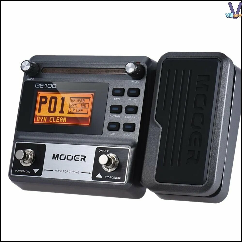 Гитарный мультиэффектный процессор MOOER GE100 Педаль эффектов с циклической записью (180 секунд)